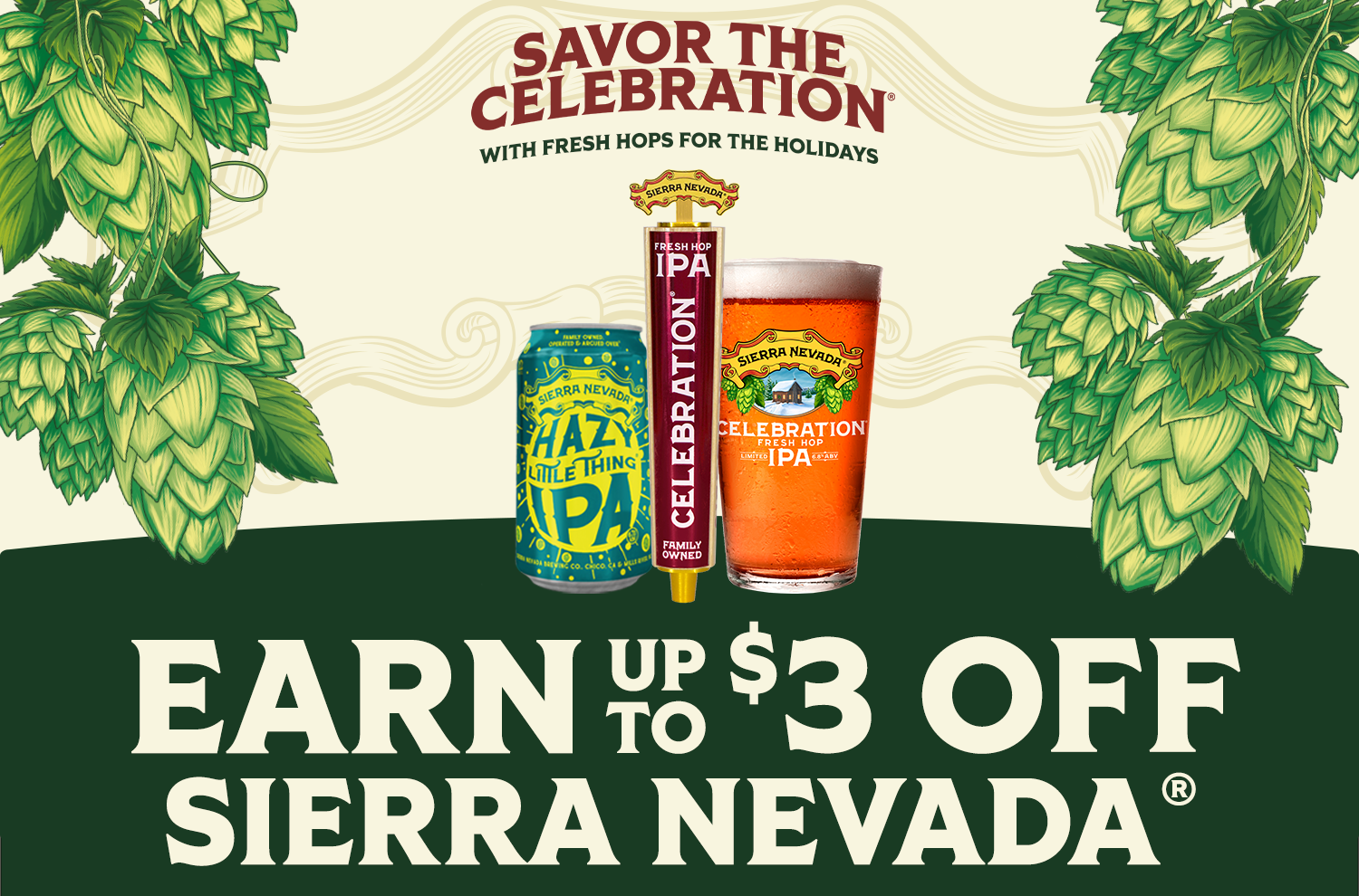 Sierra Nevada Earn Up to $3 Off